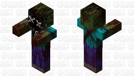 Corrupted Zombie Minecraft Mob Skin