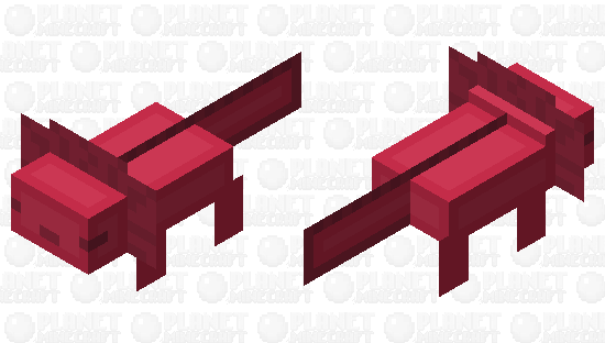 The Ruby Axolotl CE Minecraft Mob Skin