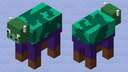 Zombie cow (Diary of an 8 bit warrior) Minecraft Mob Skin