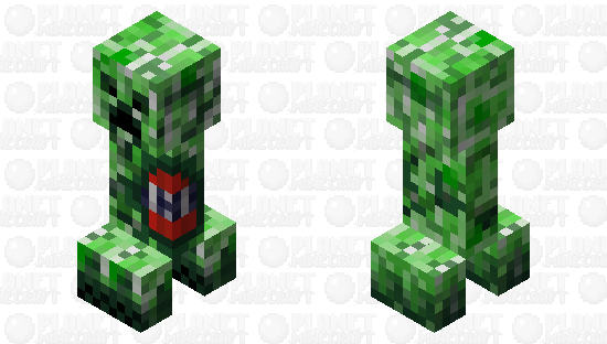 Rotting TNT creeper Minecraft Mob Skin