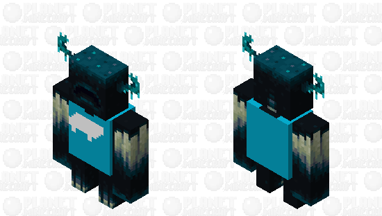 Blockbench Warden Minecraft Mob Skin