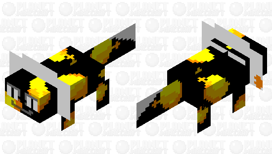 Fire Salamander Minecraft Mob Skin