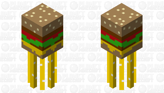 Mmm cheese burger Minecraft Mob Skin