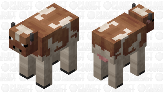 Shorthorn Cow Minecraft Mob Skin