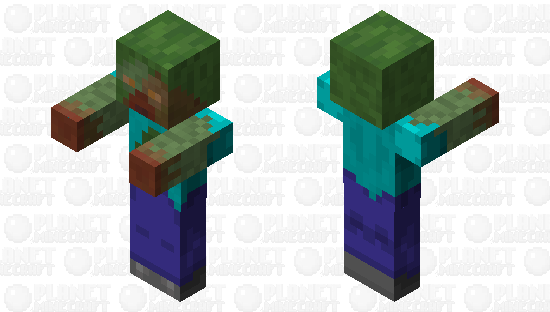 Zombie Redesign V2 Minecraft Mob Skin