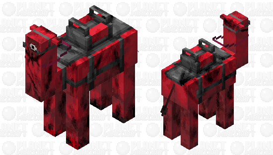 The Scarlet Spitter - Creepypasta Camel Minecraft Mob Skin