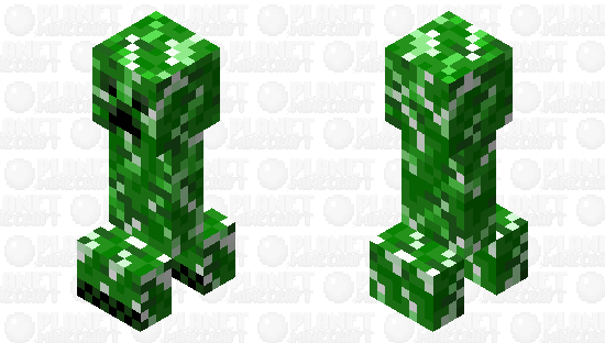 Modernised creeper Minecraft Mob Skin
