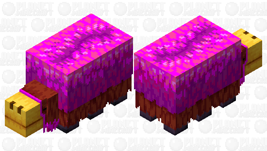 Pink sniffer Minecraft Mob Skin