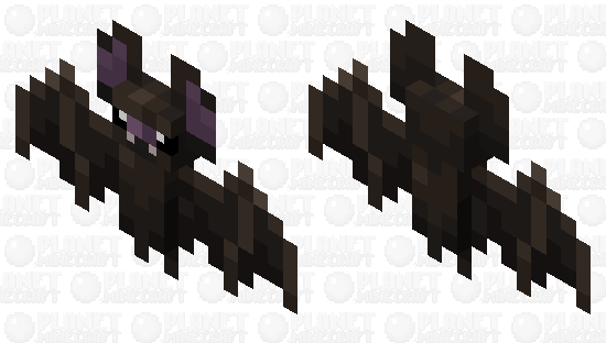 75% Cuter Bat with 4 pixels added Minecraft Mob Skin
