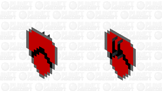Red heater shield with black chevron Minecraft Mob Skin