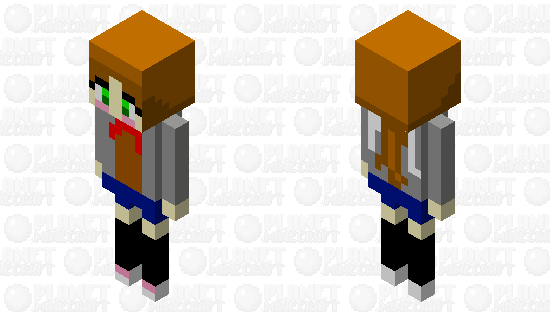 Monika (ddlc) Minecraft Mob Skin