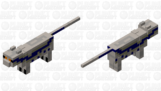 jw blue the raptor cat Minecraft Mob Skin
