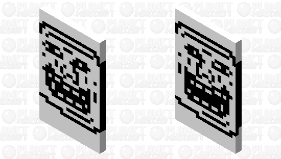 Troll face meme cape Minecraft Mob Skin