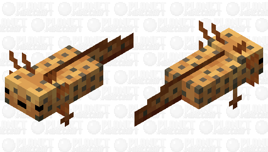 Leopard Axolotl Minecraft Mob Skin