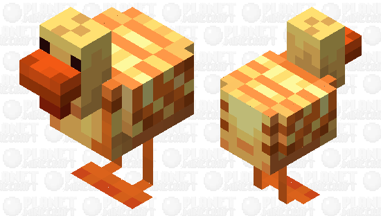 Better warm chicken Minecraft Mob Skin