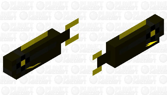 Neon yellow cod Minecraft Mob Skin