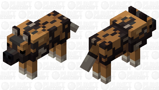 Spotted Wolf Remake Minecraft Mob Skin