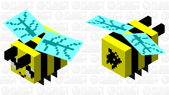 Cute bee Minecraft Mob Skin