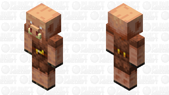 piglin if had no ears java Minecraft Mob Skin