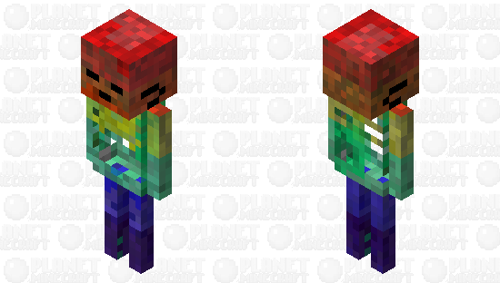 rainbow Minecraft Mob Skin