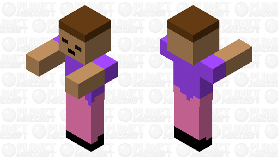 Girl Zombie Minecraft Mob Skin