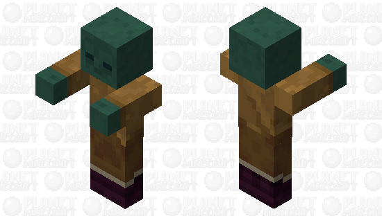 Cold zombie variant Minecraft Mob Skin