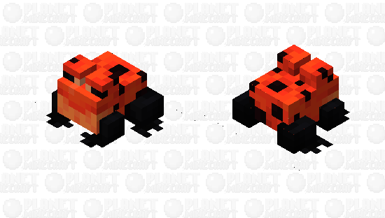 Red Strawberry Poison Dart Frog Minecraft Mob Skin