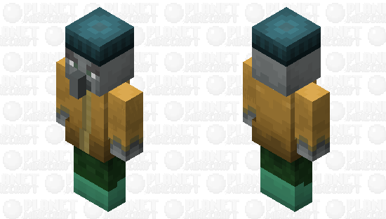 Fisherman illager Minecraft Mob Skin