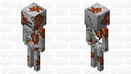 Rotten Skeleton Minecraft Mob Skin