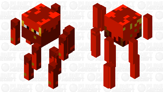 Red Blaze Minecraft Mob Skin