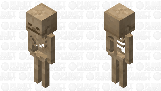 Tan Skeleton Minecraft Mob Skin