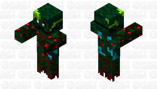 plant infested zombie phase 7 Minecraft Mob Skin