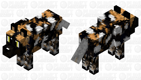 African Wild Dog Minecraft Mob Skin