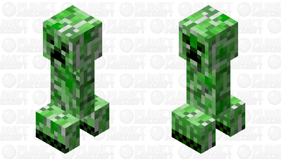 double sided creeper Minecraft Mob Skin