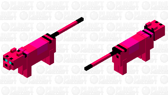marathon pink cat Minecraft Mob Skin