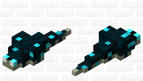 Sculk Glow-Worm Minecraft Mob Skin