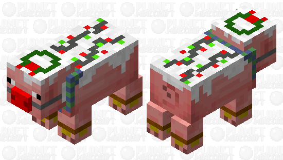 xmas pig Minecraft Mob Skin