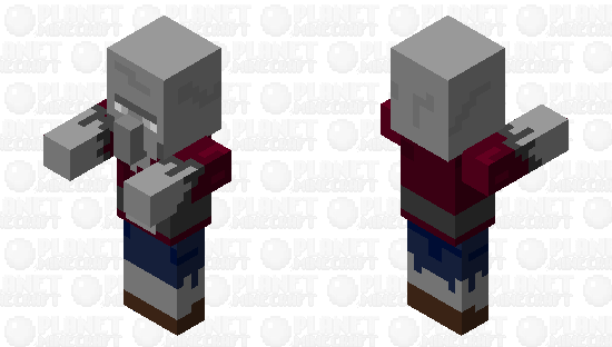 Zombie Pillager Minecraft Mob Skin