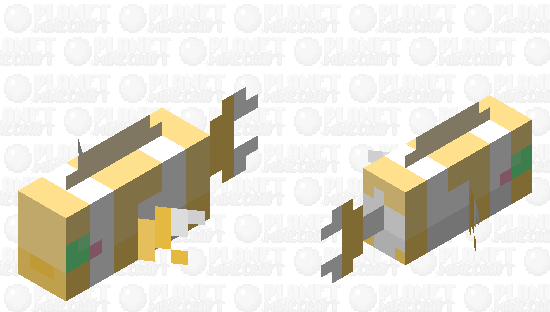 Simpe fish but yellow recolor :3 Minecraft Mob Skin