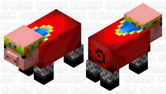 Technoblade Pig. Minecraft Mob Skin