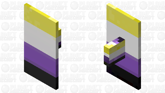 PRIDE DAY 11: NONBINARY PRIDE! Minecraft Mob Skin