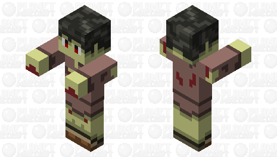 terraria zombie Minecraft Mob Skin