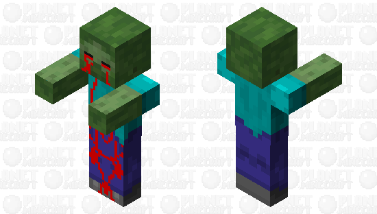 bloody zombie Minecraft Mob Skin