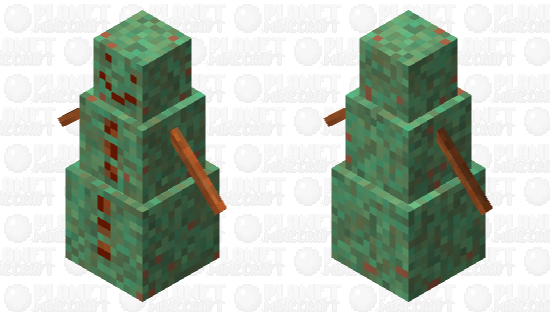 Coppery Snow Golem Minecraft Mob Skin