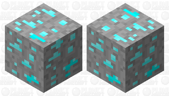 Diamond Ore Cube! Minecraft Mob Skin