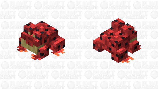Red Coral Reef frog Minecraft Mob Skin