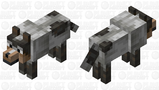 Roan Wolf Minecraft Mob Skin