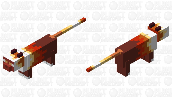 Fire Lion Minecraft Mob Skin