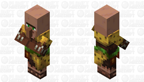 1.14 Jungle Villager Minecraft Mob Skin