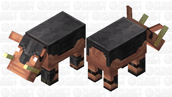 Armored Hoglin Minecraft Mob Skin